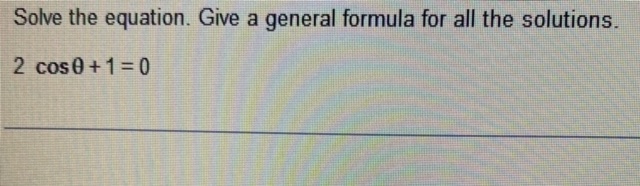 Solved Solve the equation. Give a general formula for all | Chegg.com