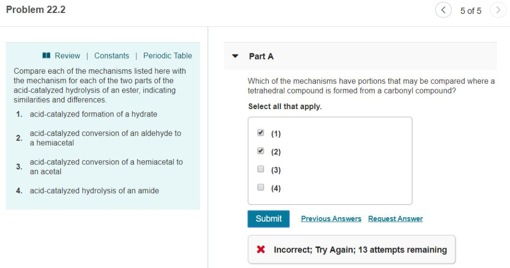 Solved Problem 22.2 5 of 5 Review| Constants | Periodic | Chegg.com