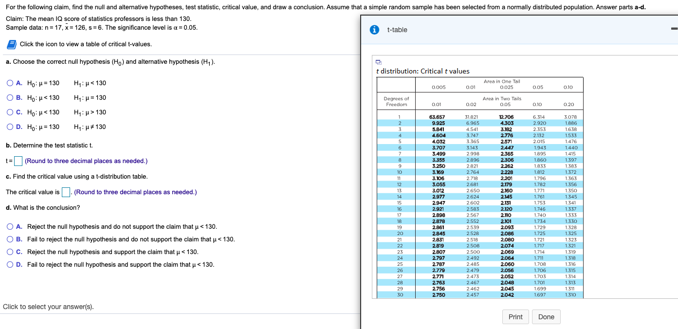Solved For the following claim, find the null and | Chegg.com