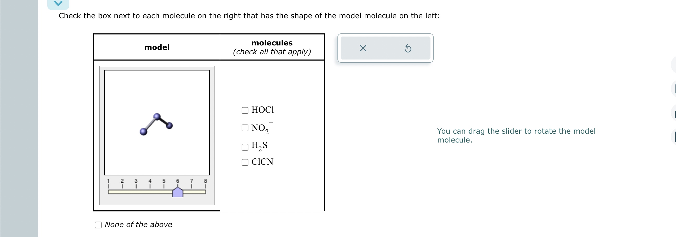 Solved Check the box next to each molecule on the right that | Chegg.com