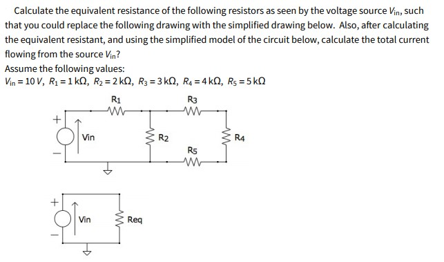 Solved Calculate the equivalent resistance of the following | Chegg.com