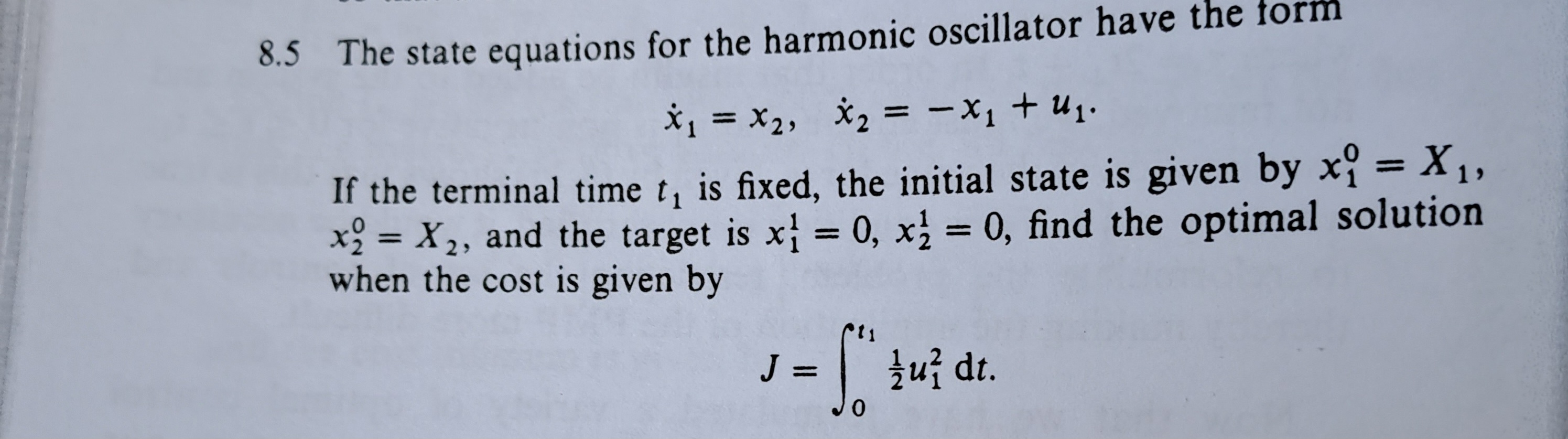 Solved 8.5 The state equations for the harmonic oscillator | Chegg.com
