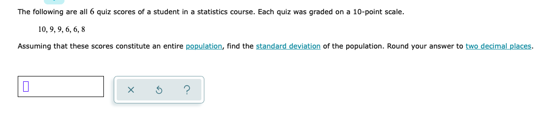 Solved The following are all 6 quiz scores of a student | Chegg.com