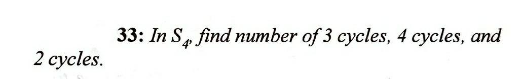 Solved 33: In So find number of 3 cycles, 4 cycles, and 2 | Chegg.com