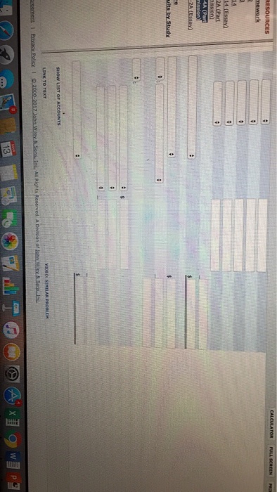 Solved Assignment URCES Problem 7-4A (Part Level submission) | Chegg.com