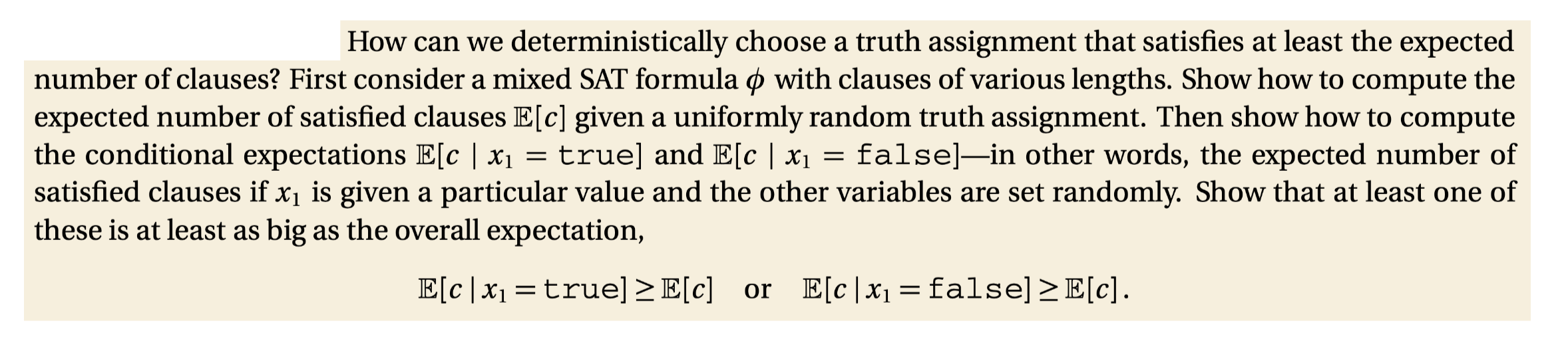 Solved How can we deterministically choose a truth | Chegg.com