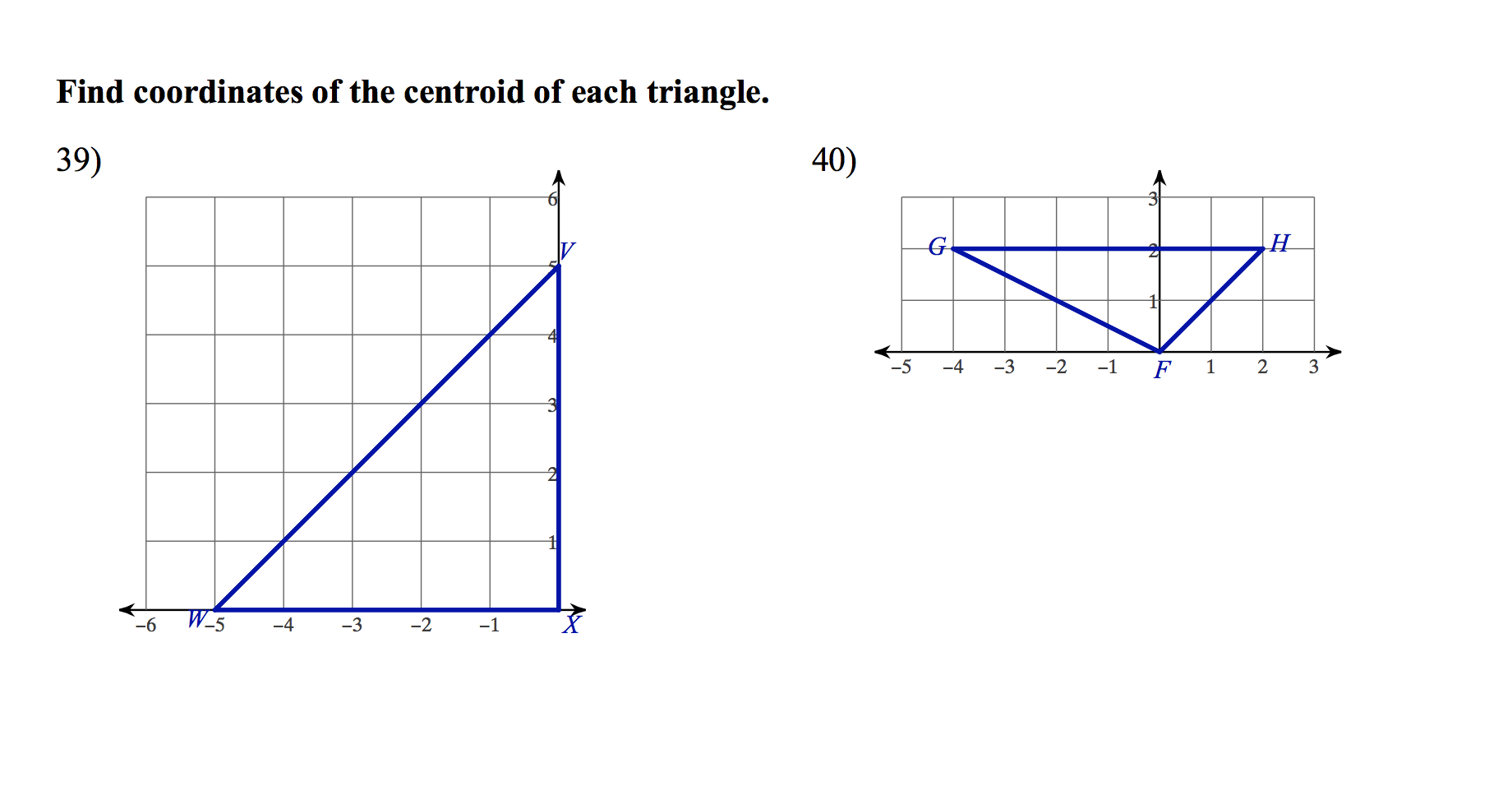 Solved Each figure shows a triangle with one of its angle | Chegg.com