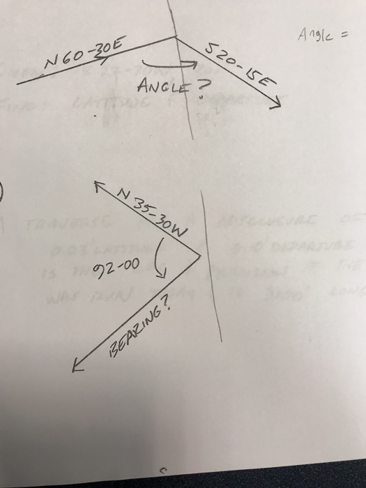 Solved N60-30E Angle = の2-00 ING | Chegg.com