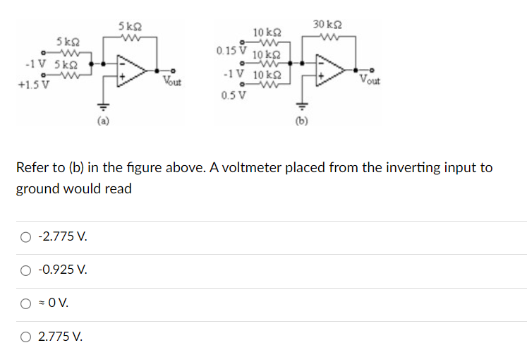 Solved Refer to (b) in the figure above. A voltmeter placed | Chegg.com