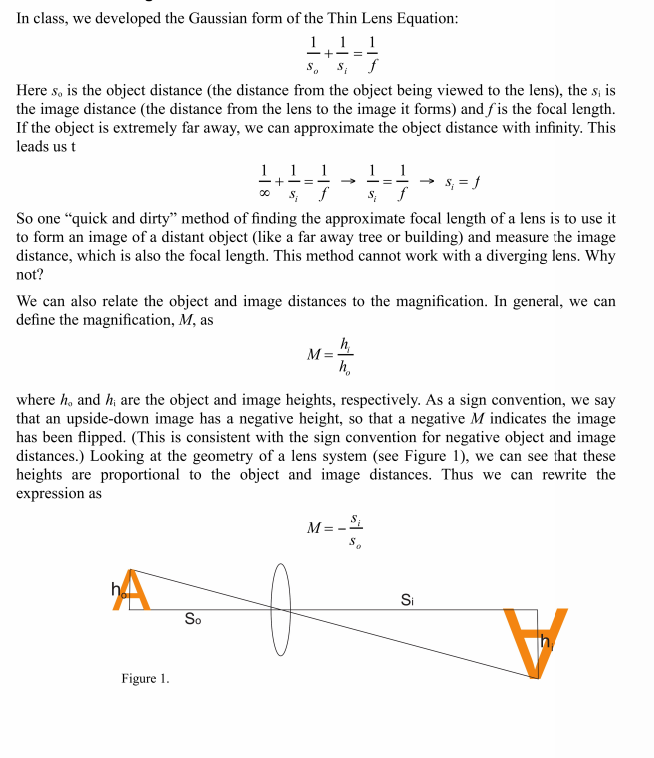Solved lens A distance from Ight to glass = 20.32cm distance | Chegg.com