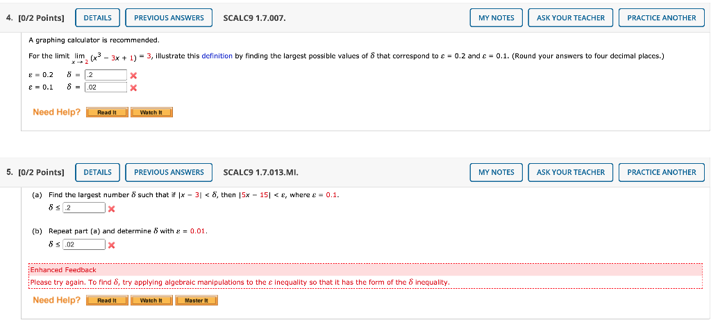 Solved 4. [0/2 points] DETAILS PREVIOUS ANSWERS SCALC9 | Chegg.com