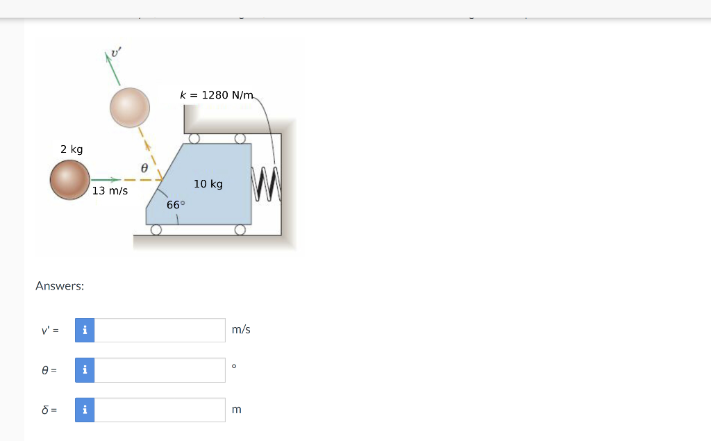 Solved The 2-kg sphere is projected horizontally with a | Chegg.com