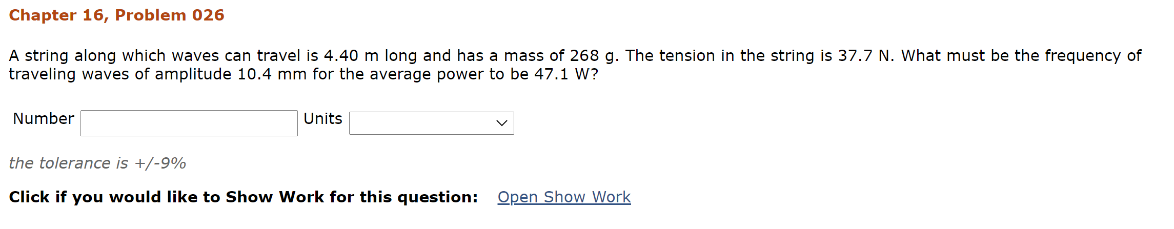 Solved Chapter 16, Problem 026 A string along which waves | Chegg.com