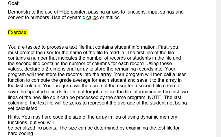 Solved in C programming please. I have spent crazy amount | Chegg.com