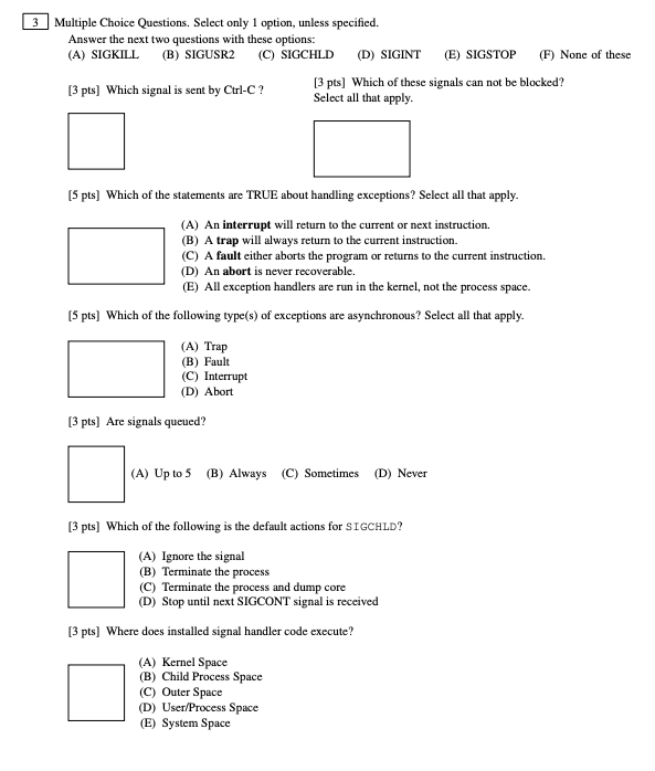 Solved | 3 Multiple Choice Questions. Select only 1 option, | Chegg.com