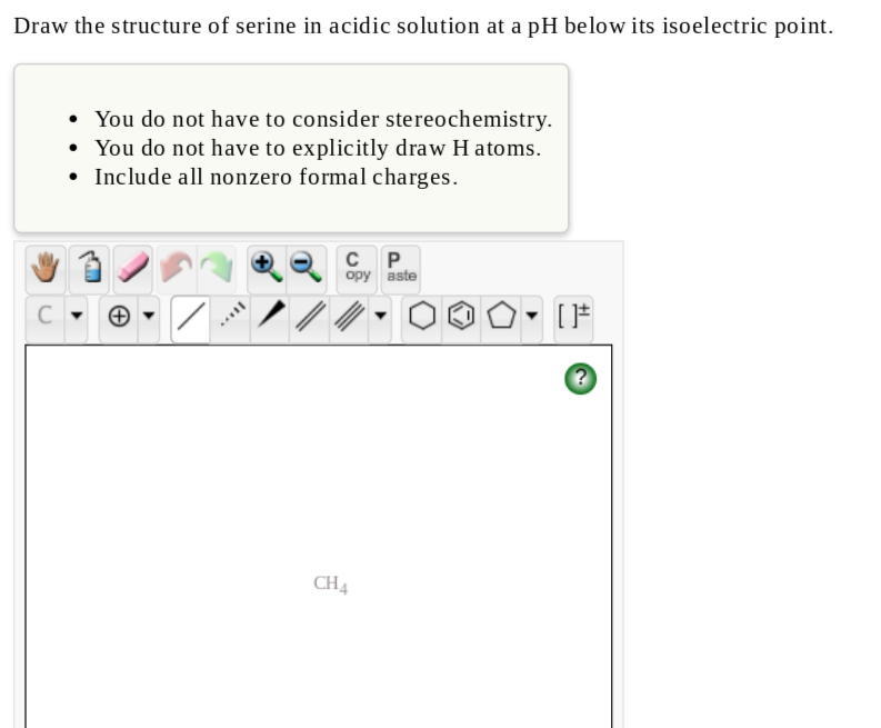 Solved Draw the structure of serine in acidic solution at a | Chegg.com