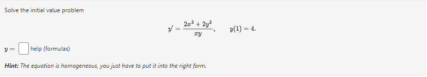 Solved Solve the Following Initial Value Problem, and pls | Chegg.com