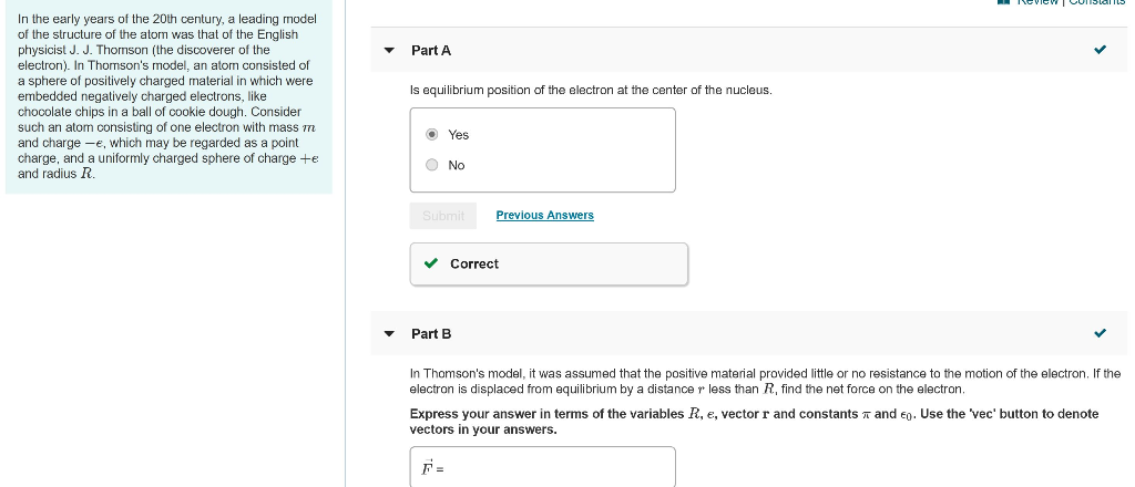 Solved A Review Constants Part C In the early years of the | Chegg.com