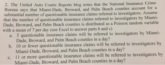 Solved 2. The United Auto Courts Reports blog notes that the | Chegg.com