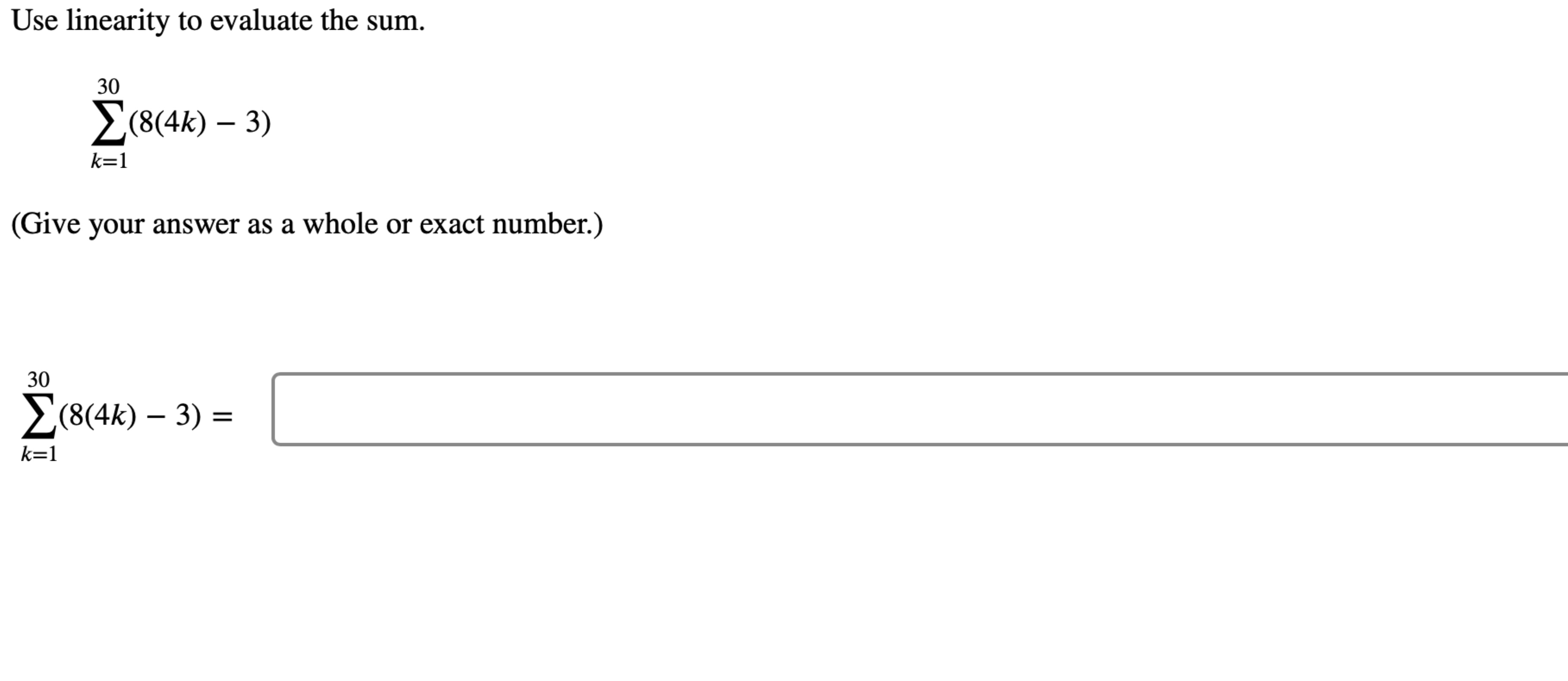 Solved Use linearity to evaluate the | Chegg.com