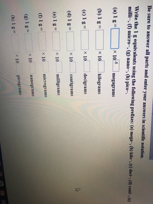 Solved Write the 1 g equivalents using the following | Chegg.com