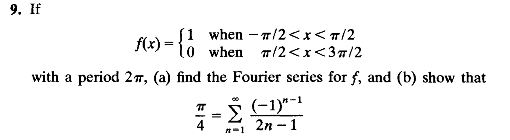 Solved 9. If f(x) = {8 ) = = 1 when - 7/2 | Chegg.com