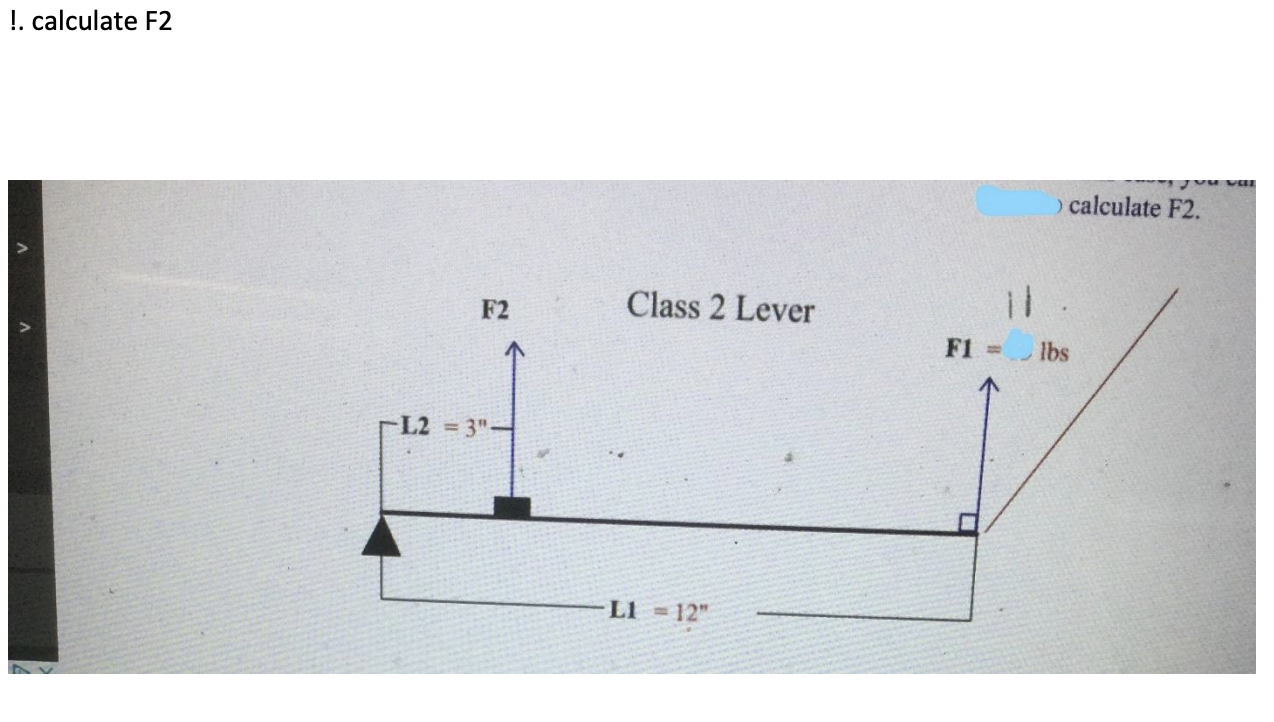 Solved !. calculate F22. Calculate F1 Unless you had a | Chegg.com