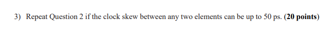 Solved Use the timing parameters in Table 10.5 for the | Chegg.com