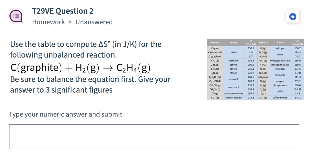 Solved Questions 2-3: Using the Thermodynamic Tables The | Chegg.com