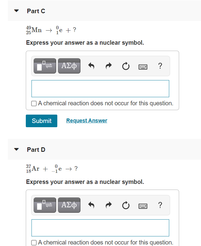 Solved Complete the following nuclear equations. Part A 3:4r | Chegg.com