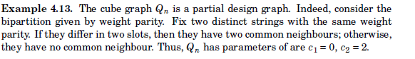 Example 4.13. The cube graph Qn is a partial design | Chegg.com
