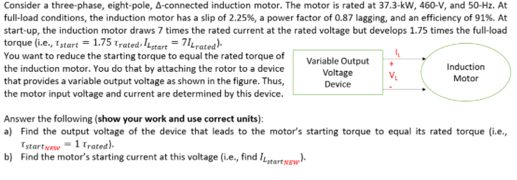 Solved Consider a three-phase, eight-pole, A-connected | Chegg.com