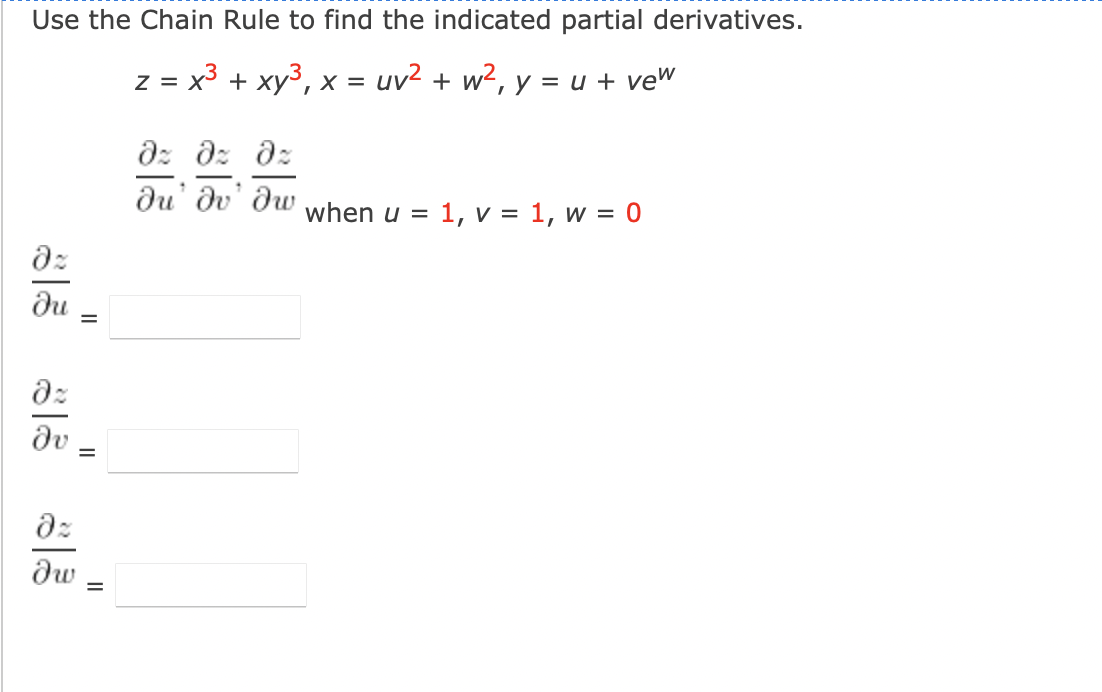Solved Use the Chain Rule to find the indicated partial | Chegg.com