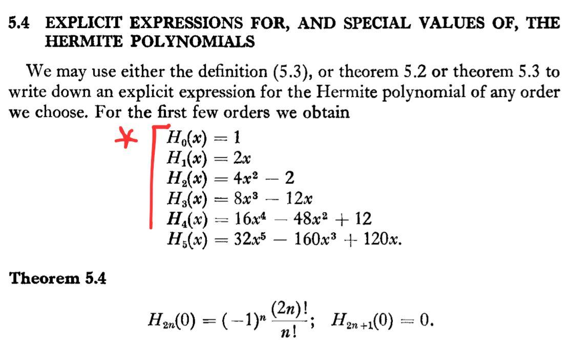 Solved 5.4 EXPLICIT EXPRESSIONS FOR, AND SPECIAL VALUES OF, | Chegg.com