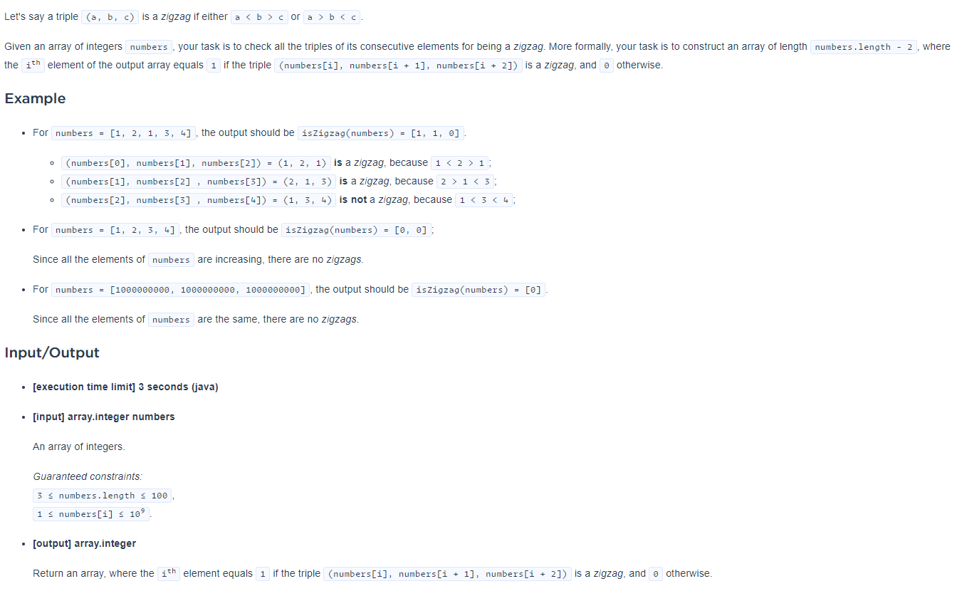 Solved Let's say a triple (a, b, c) is a zigzag if either a | Chegg.com