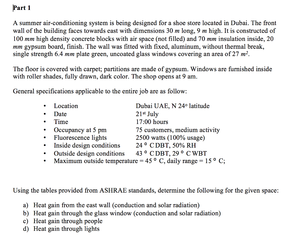 Solved Project Title: Air Conditioning System Design | Chegg.com