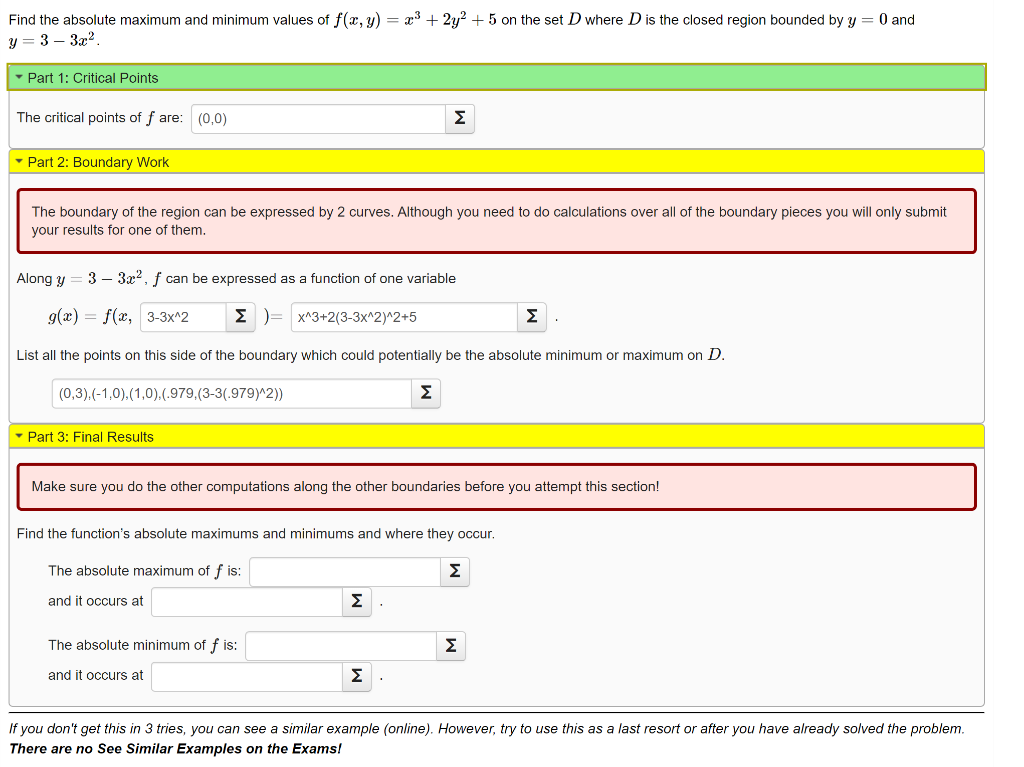 Solved How do I correctly find all the boundary points which | Chegg.com