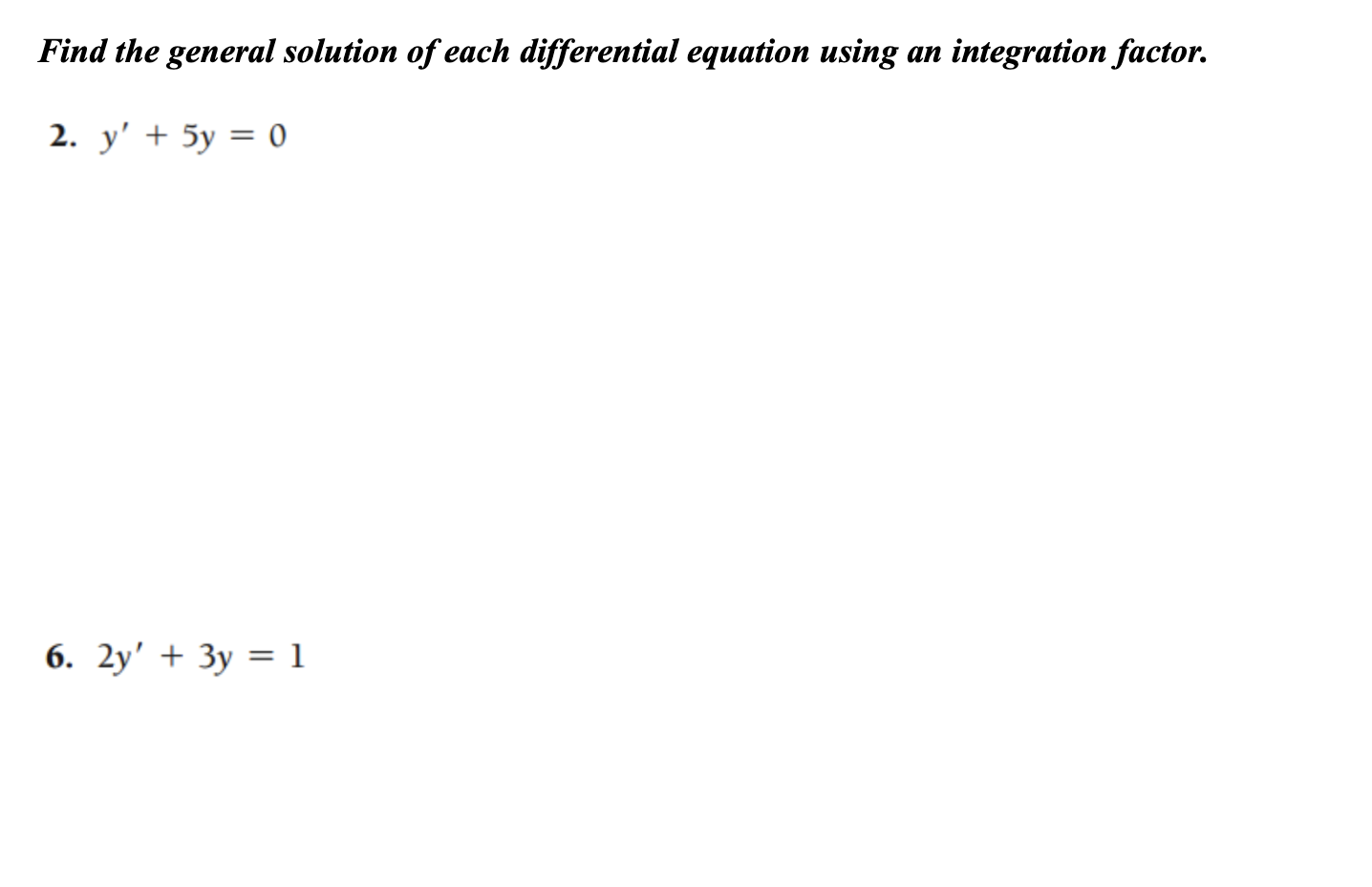 Solved Find the general solution of each differential | Chegg.com