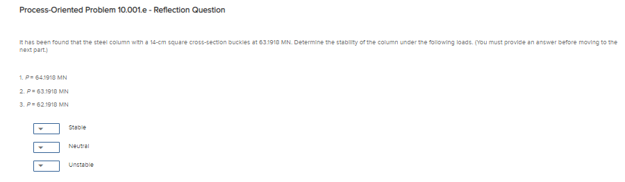 Solved Process-Oriented Problem 10.001 - Euler buckling p-p | Chegg.com