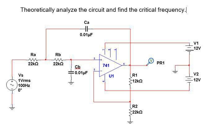 Solved Theoretically analyze the circuit and find the | Chegg.com