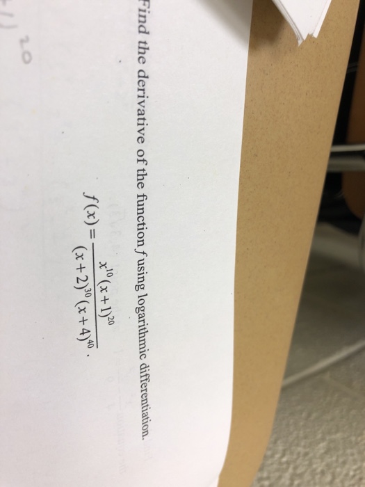 Solved Find the derivative of the function fusing | Chegg.com