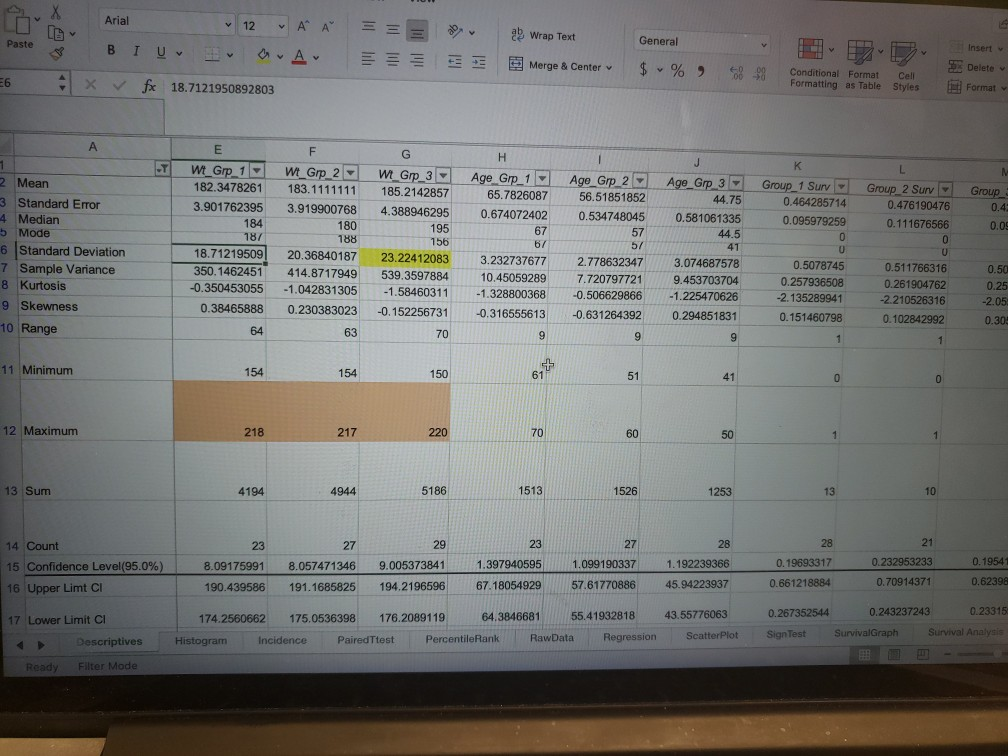 Solved EXCEL EXERCISE 3 The standard deviation is a measure | Chegg.com
