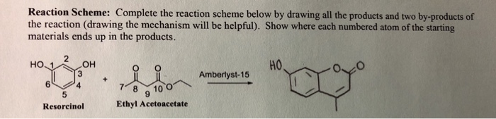 Solved Reaction Scheme: Complete the reaction scheme below | Chegg.com