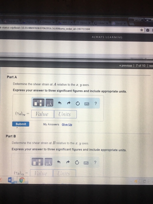 Solved Homework 1 Problem 2.6 Problem 2.6 The square deforms | Chegg.com