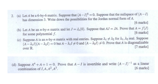 Solved Jn(0) in 2b is the nilpotent Jordan block matrix Show | Chegg.com Solved Jn(0) in 2b is the nilpotent Jordan block matrix Show | Chegg.com