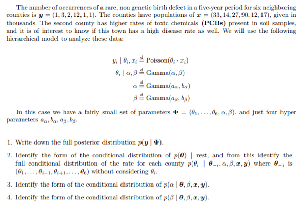 Solved The number of occurrences of a rare, non genetic | Chegg.com