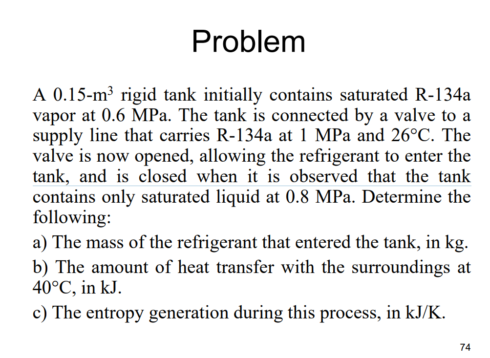 Solved A 0.15−m3 rigid tank initially contains saturated | Chegg.com