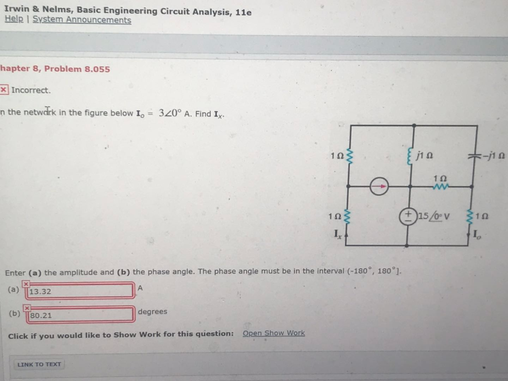 Solved Irwin & Nelms, Basic Engineering Circuit Analysis, | Chegg.com