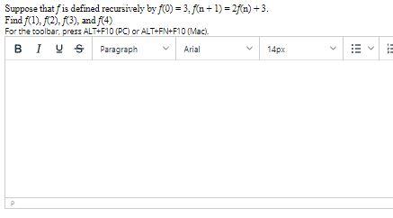 Solved Suppose that fis defined recursively by f0) = | Chegg.com