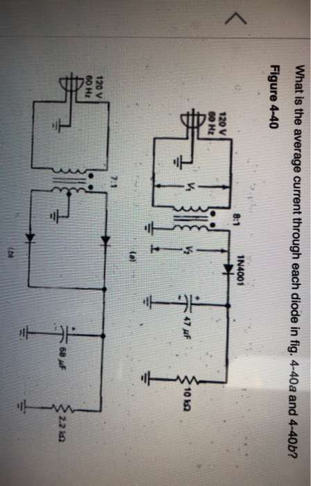 Solved What is the average current through each diode in | Chegg.com